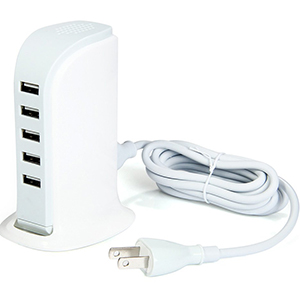USB charger 5 ports 5V vertical plug multi functio... – Grandado