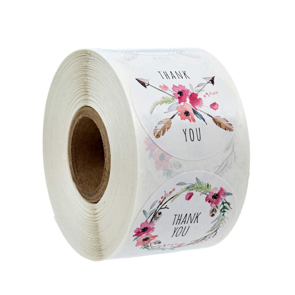 500 Stuks Per Rol Dank U Stickers 6 Verschillende ... – Grandado