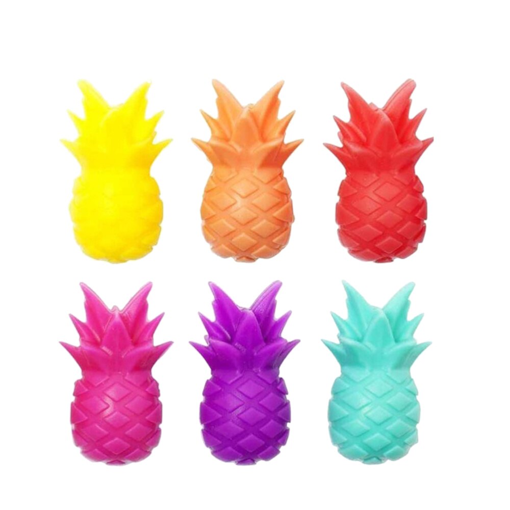 6pcs Silicone Red Glass Marker Pineapple Marker Ch... – Grandado