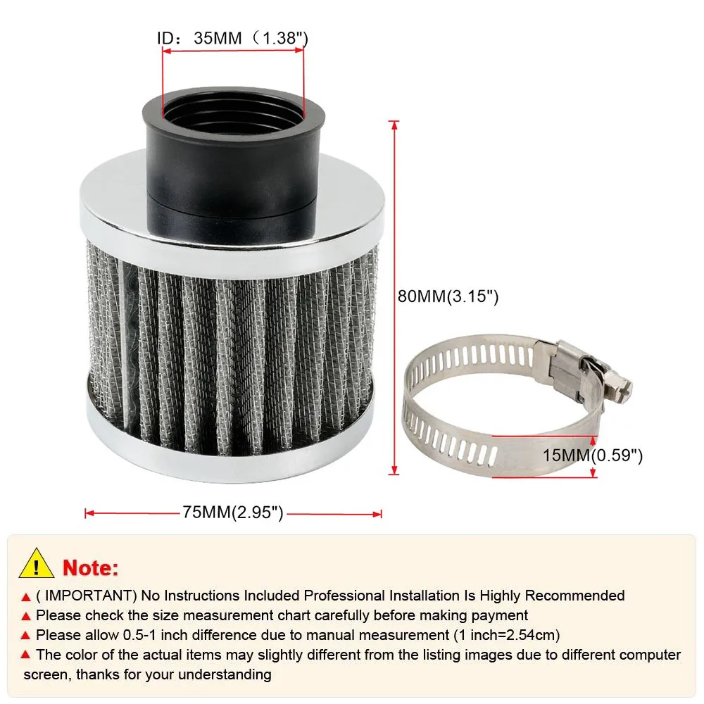 Universal 35MM Interface Car Air Filters Cold Air ... – Vicedeal