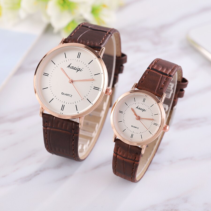 minimalist watches leather strap wrist watches for... – Grandado