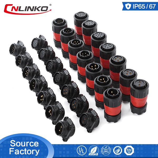 2 3 4 5 7 9 12 Pin Waterdicht AC Power Connector P... – Vicedeal