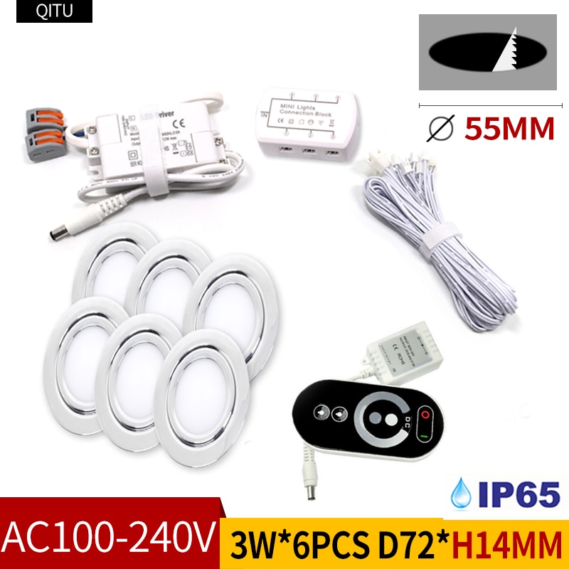 Spot rostfritt stål ip65 vattentäta inbyggda led ... – Grandado