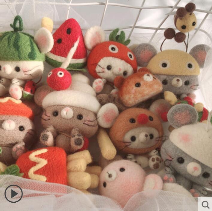 Lunar Year wool needlepoint kit wool felt needle f... – Grandado