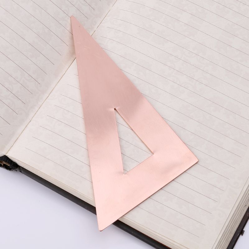 Retro Copper Triangle Ruler Right Angle Drawing Me... – Grandado