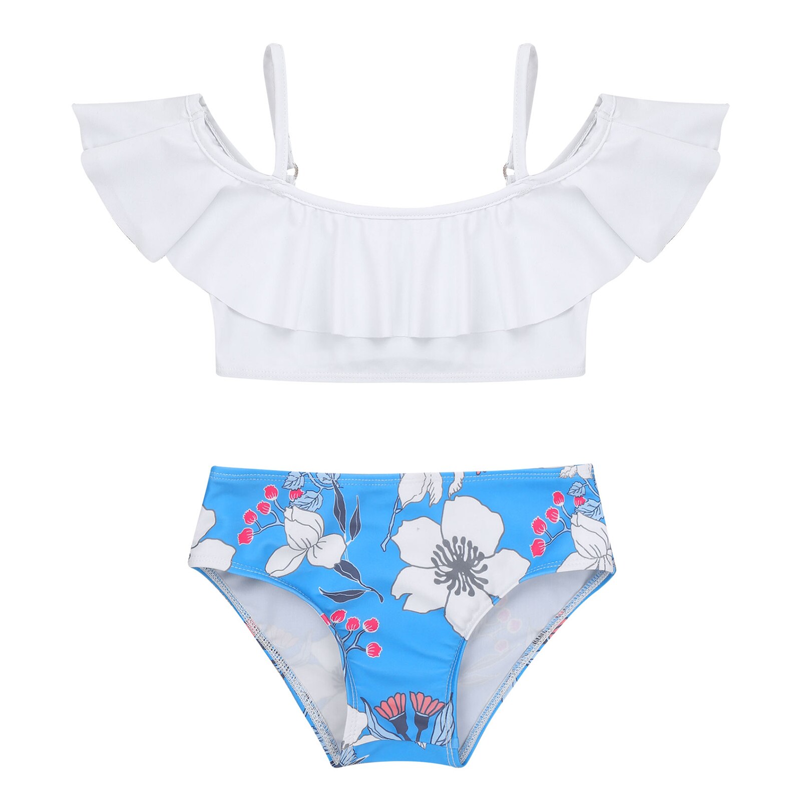 TiaoBug 2Pcs Kid Girls Swimming Suit Adjustable Sp... – Grandado