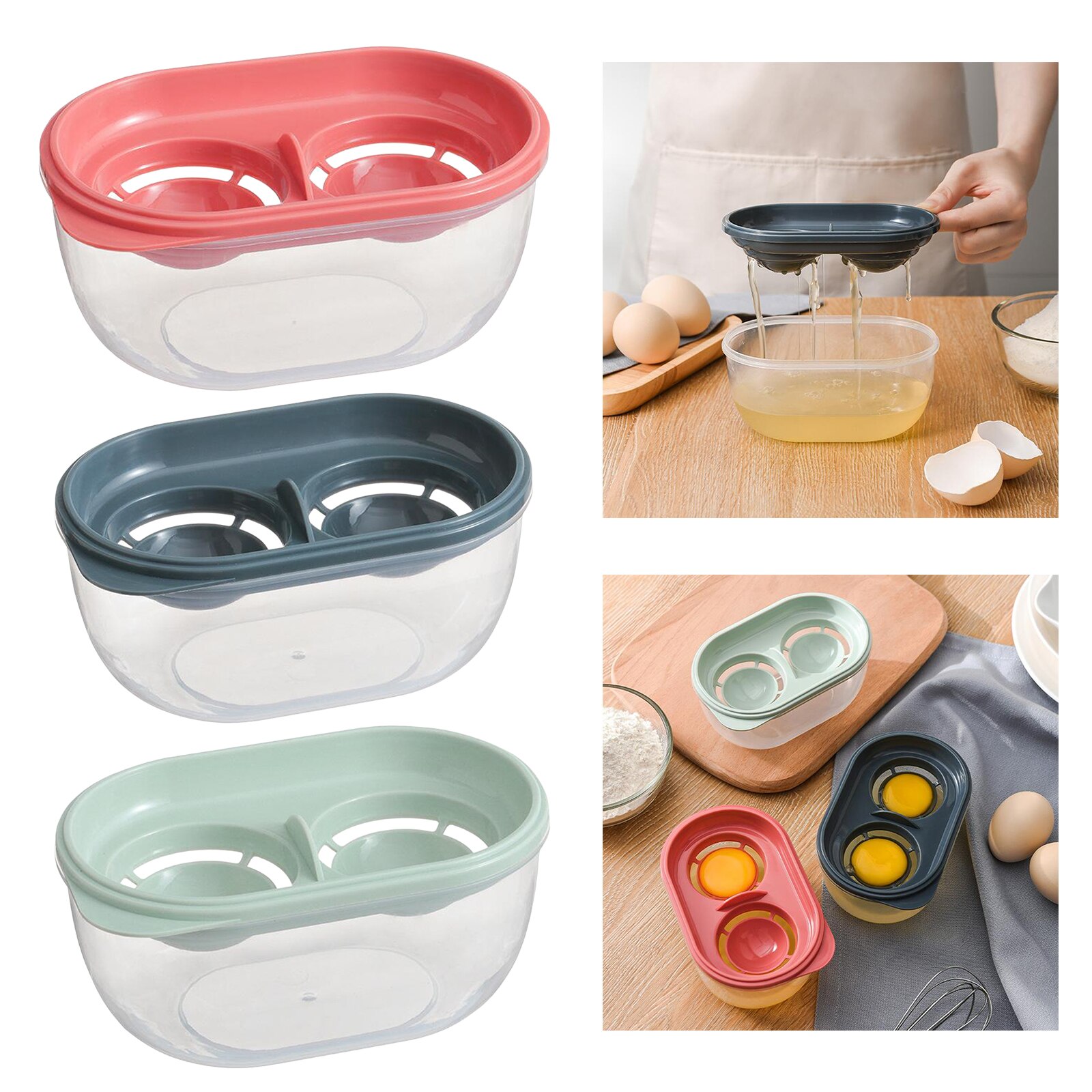 Plastic White Egg Yolk Seperator Separator Kitchen... – Grandado