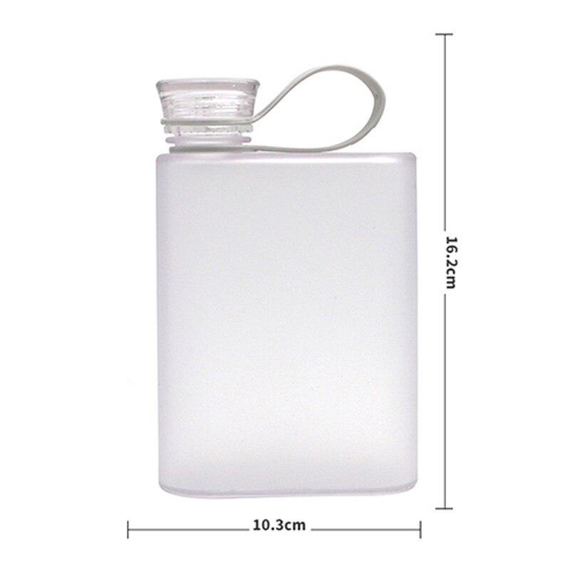 Square Frosted Plastic Water Bottles Drink Transpa... – Grandado