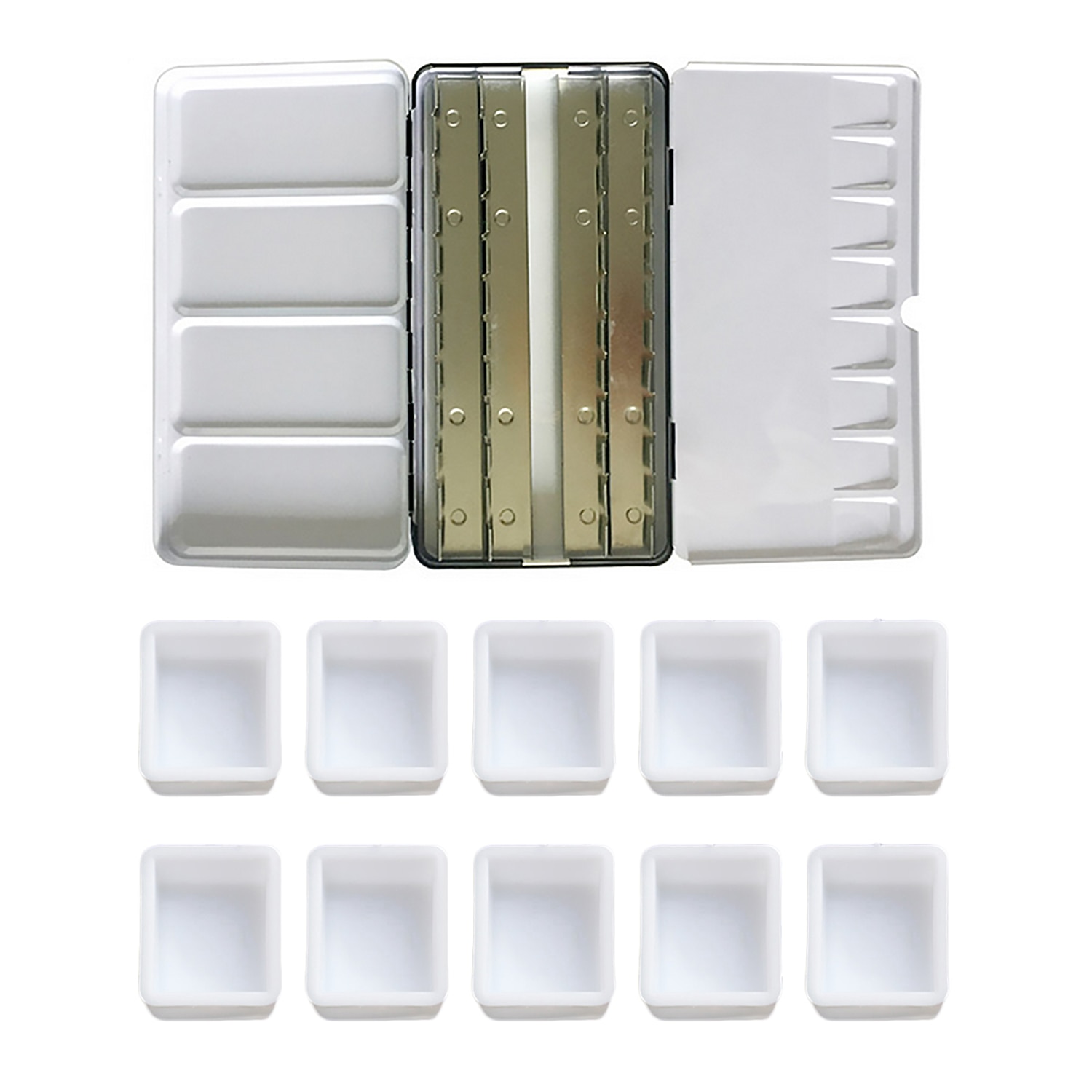 Empty Watercolor Paint Tins 48 Box with 24pcs Full... – Grandado