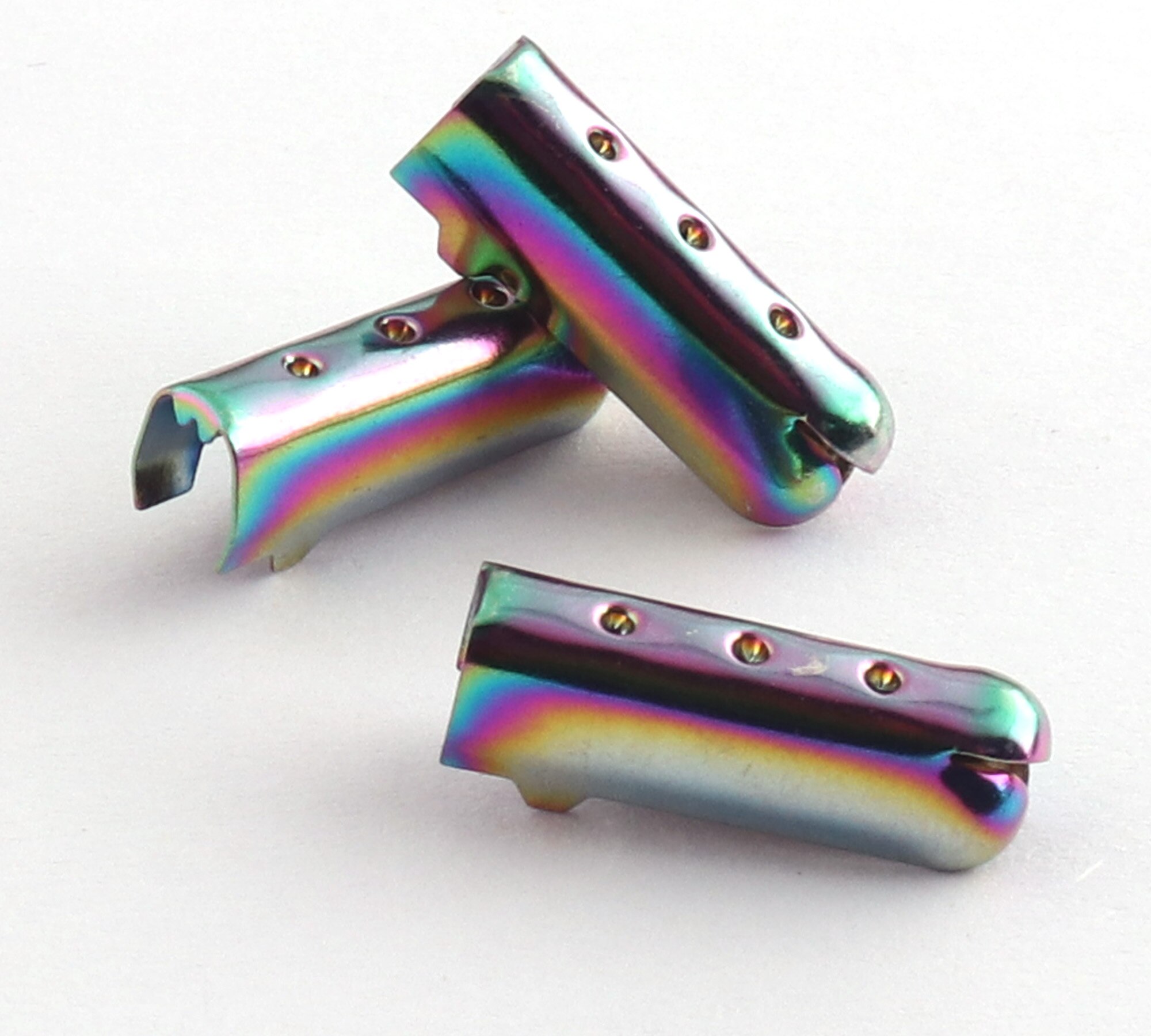 50pcs Rainbow Ribbon End Clamps Cord Crimp End Cri... – Grandado