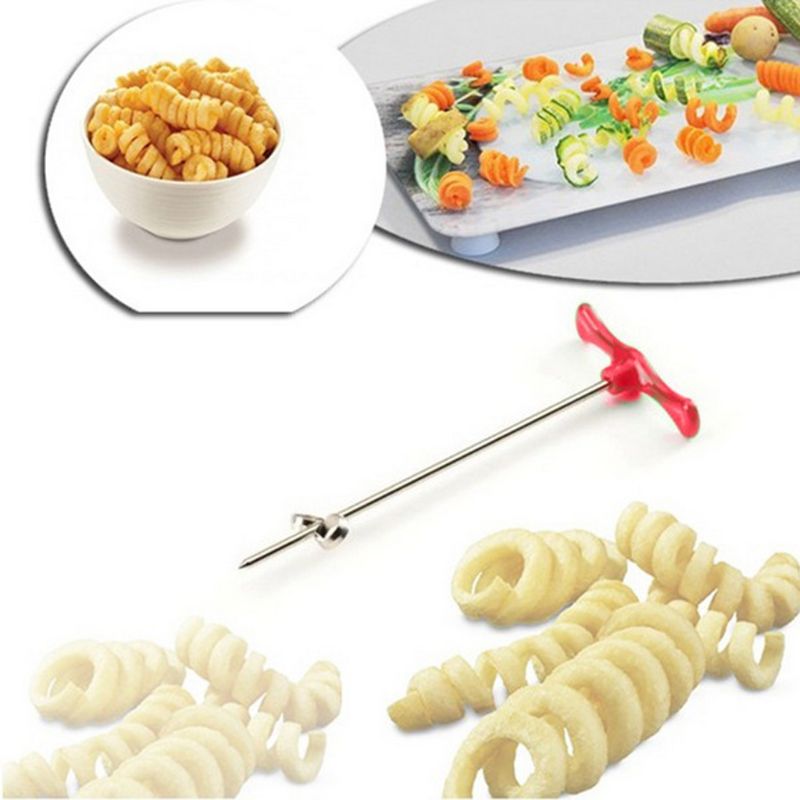 1Pc 1Pc Potato Vegetable manual Roller Spiral Cutt... – Vicedeal