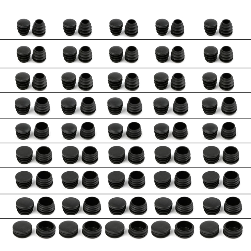 10 kpl musta muovinen huonekalujalan tulppa peittä... – Grandado