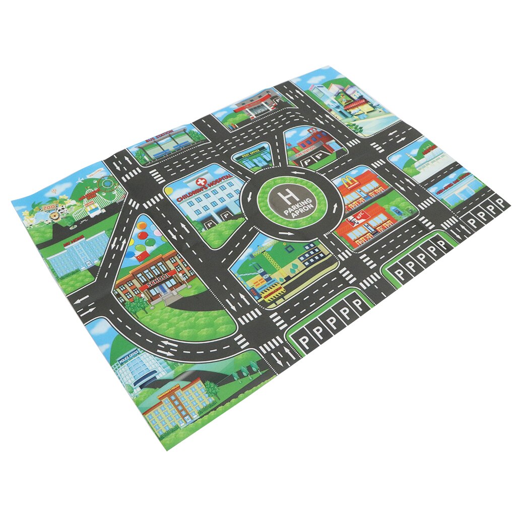 City Traffic Road Play Mat for Car Train Toy Baby ... – Grandado