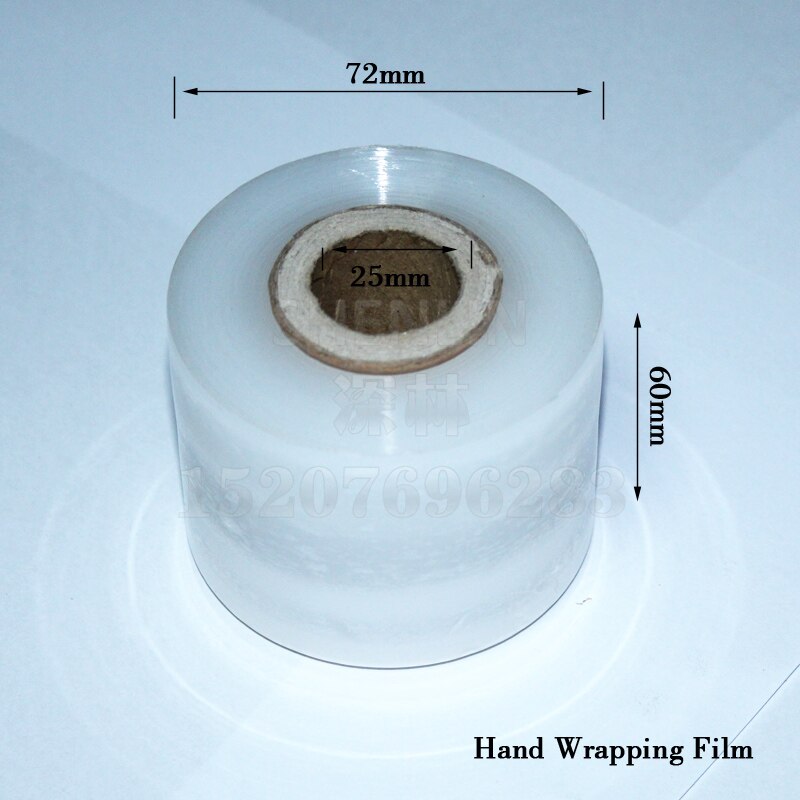 Clear hand wrapping film W60mm core 25mm stretch f... – Grandado
