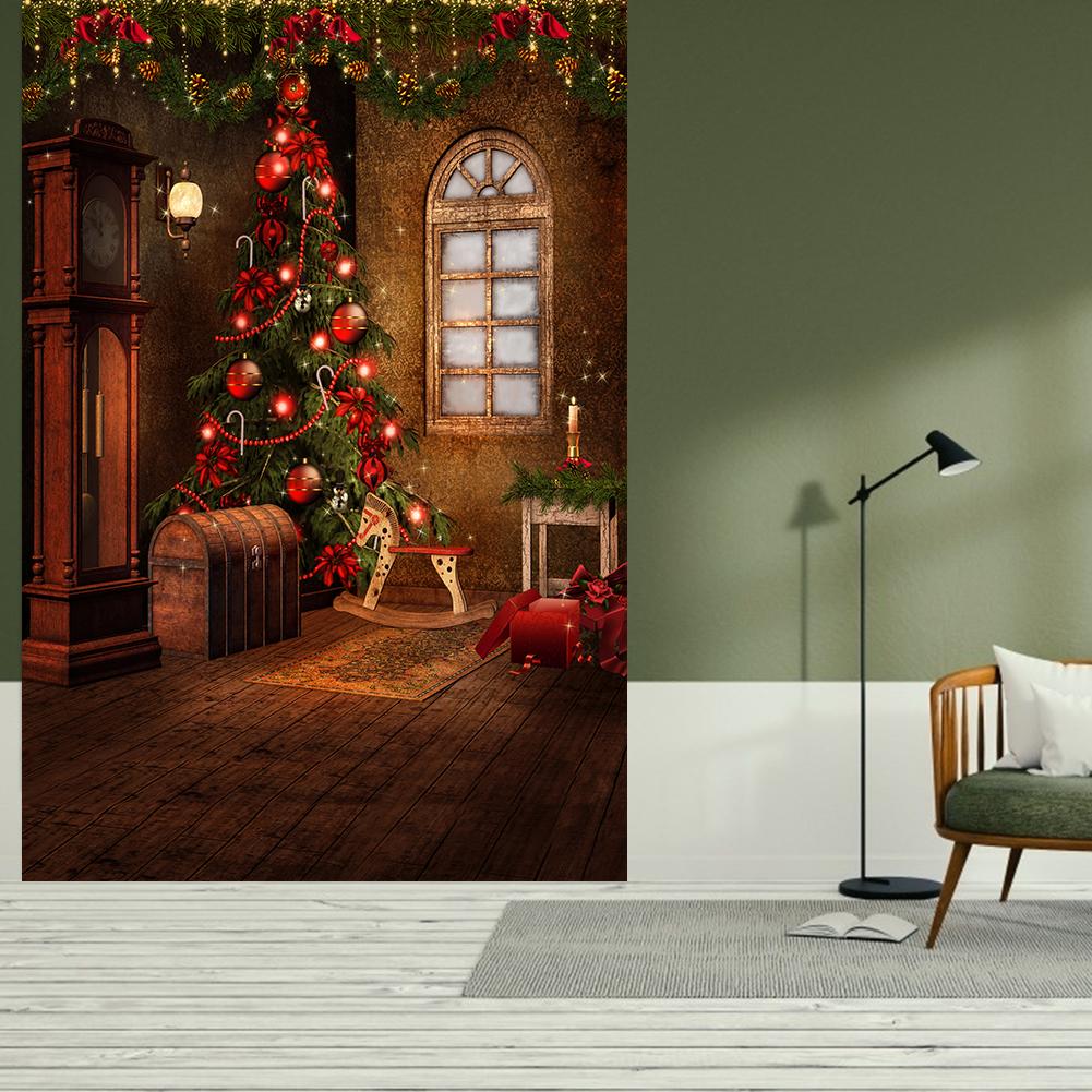 Christmas Element Background Cloth Desk Table Stud... – Grandado