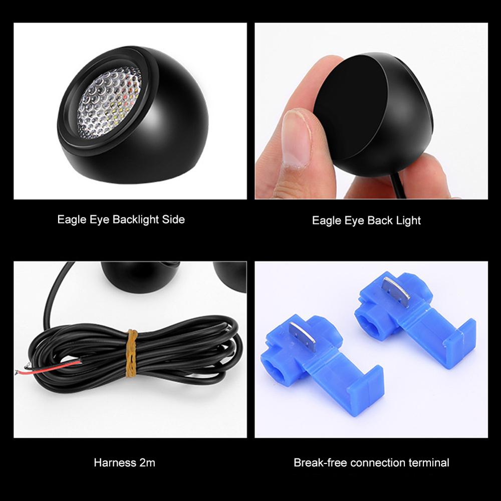 DC 12V Waterproof Car LED Eagle Eye Lights Reverse... – Grandado