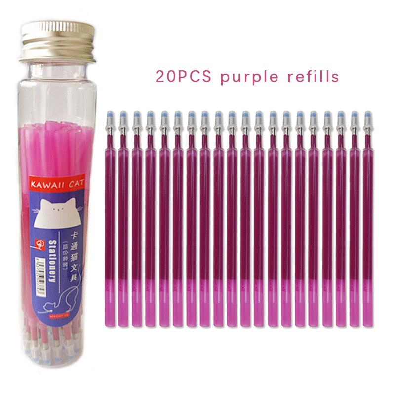 20pcs/barrel 11cm Erasable Pen Refills 0.5mm Push ... – Grandado