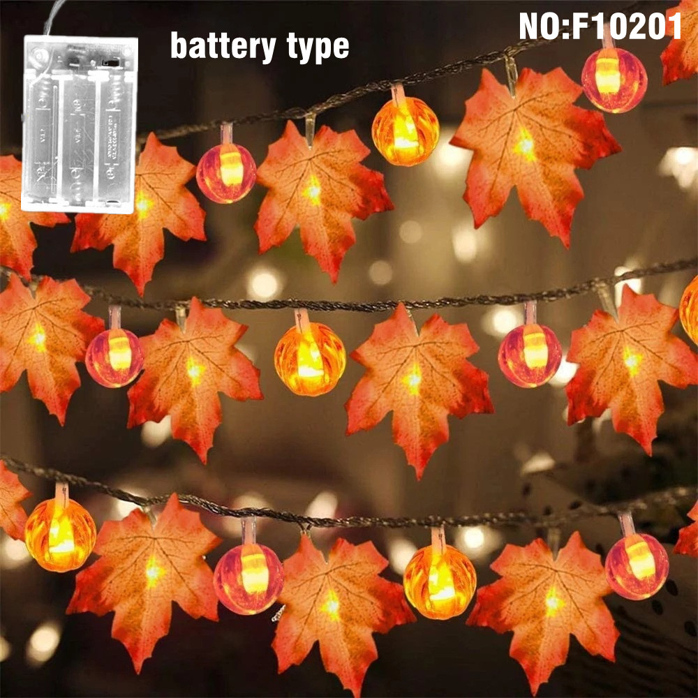 USB/Battery Led Lights Maple Leaves Pumpkin Garlan... – Vicedeal