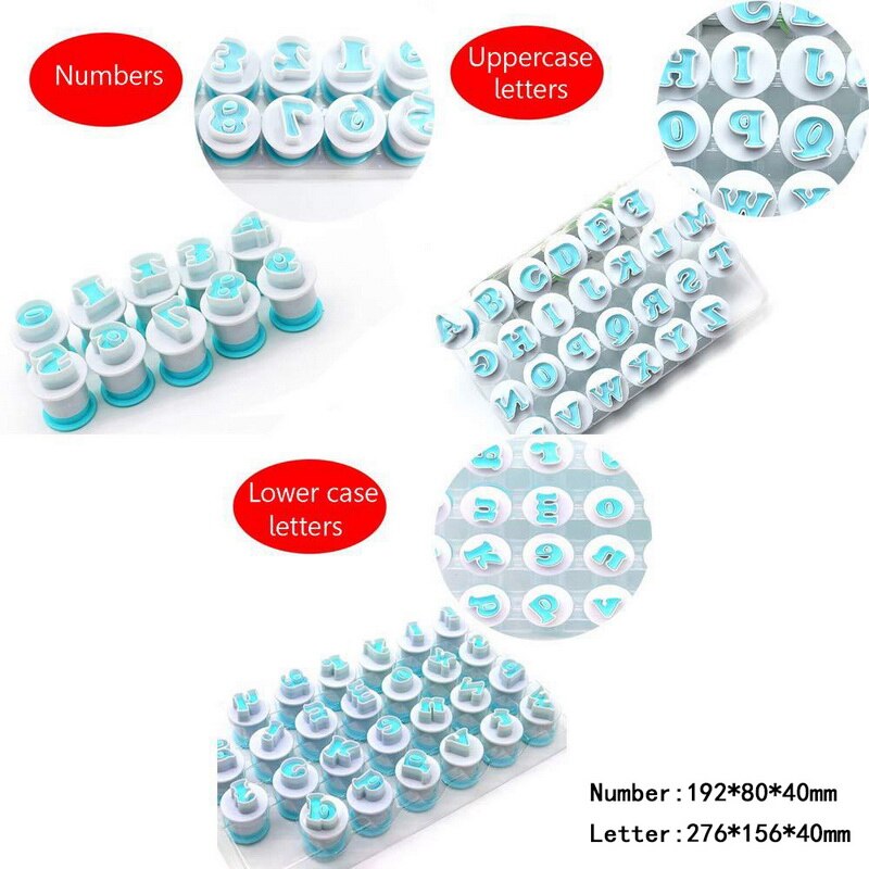 26/10 Pcs Alfabet Nummer Brief Diy Fondant Cake De... – Vicedeal