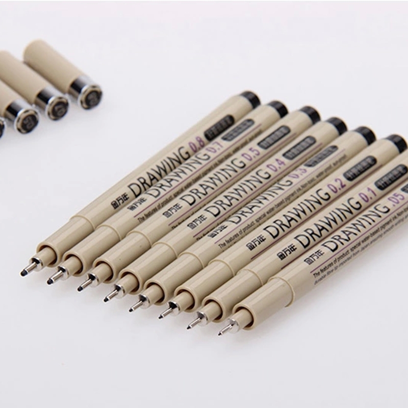 8Pcs/Lot Ultra Fine Line Drawing Pen Sketch Marker... – Grandado