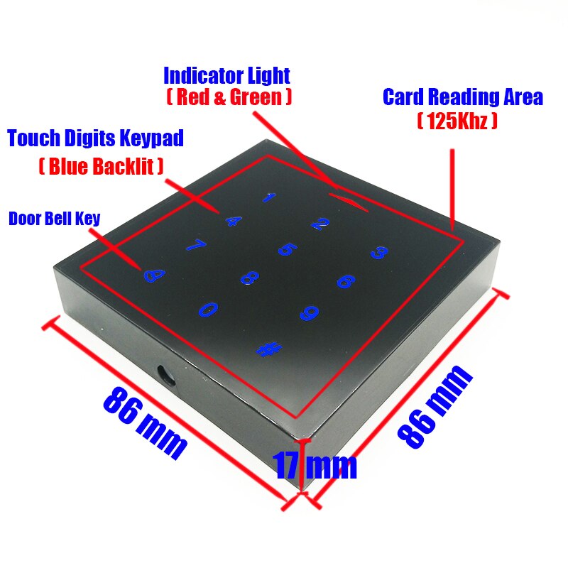Touch keypad Rfid 125khz Access Control System Wie... – Grandado