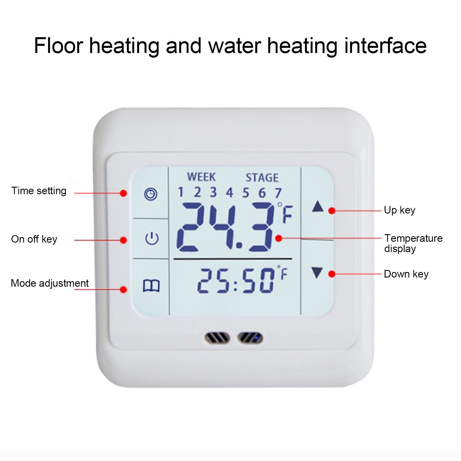 Wired Digital Room Thermostat for Gas Boiler Heati... – Grandado