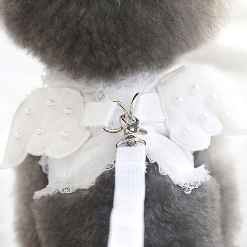 Soft Dog Harness Vest Cute Angel Pet Clothes Colla... – Vicedeal