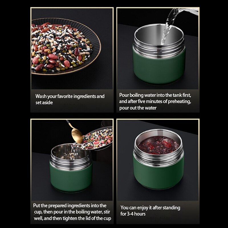 Draagbare Thermische Cup Pot Voedsel Container Ben... – Vicedeal