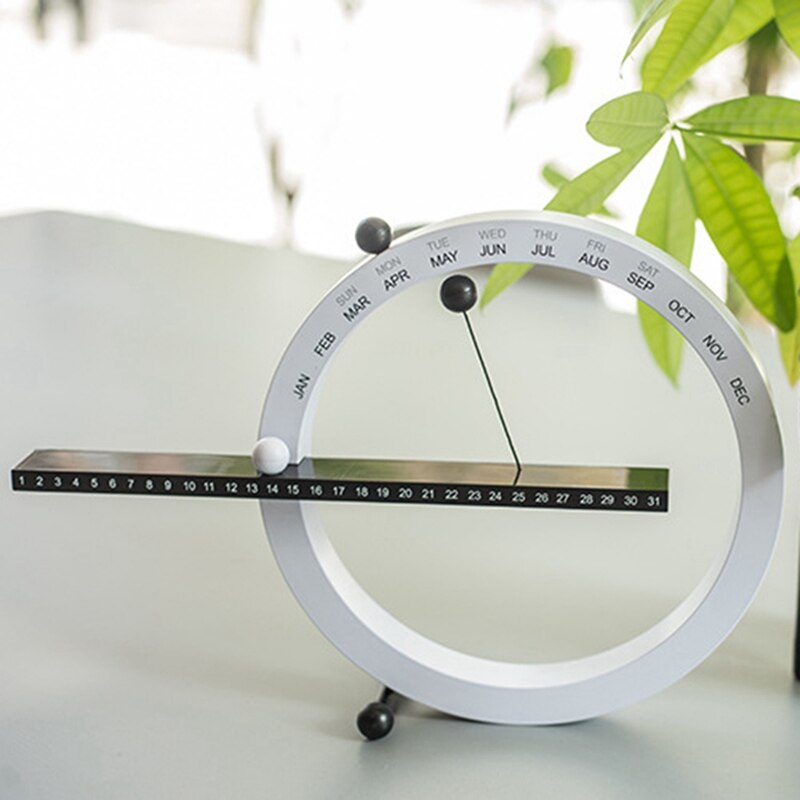 2 Pcs netic Ball Wall Clock Perpetual Wall Calenda... – Grandado