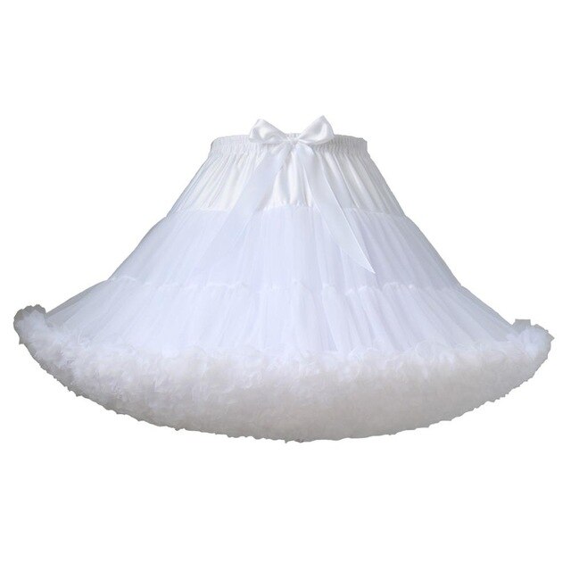 White Short Women Tulle Halloween Crinoline Vintag... – Vicedeal
