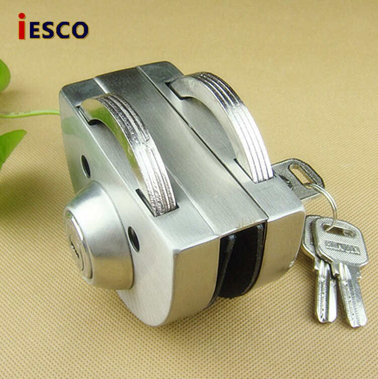 Stainless steel glass door glass bolt lock central... – Grandado