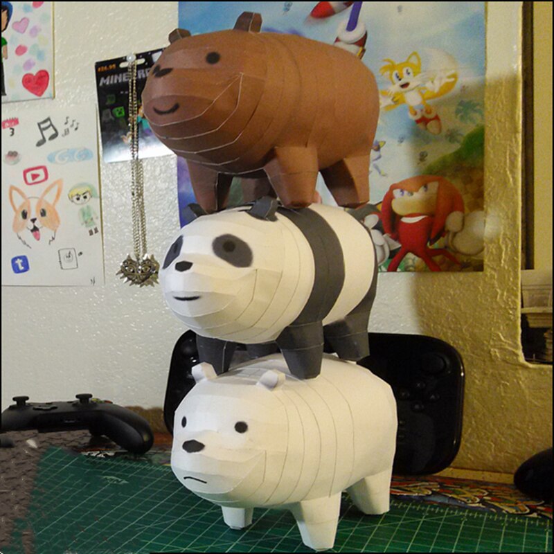 3 bulbo/foco osos Grizzly Panda Oso de hielo 3D mo... – Grandado