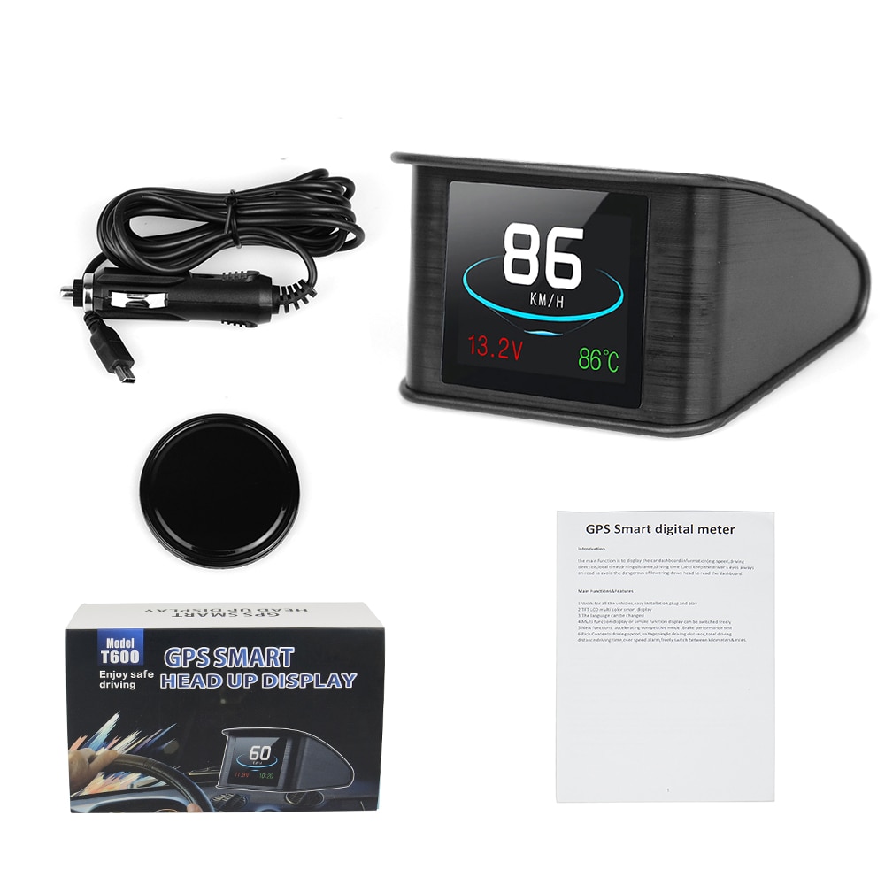 Original HUD T600 Car GPS Head Up Display Overspee... – Grandado