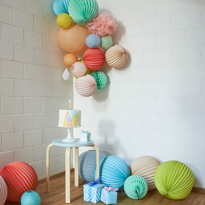 20cm Paper Accordion Pleated Ball Lantern Wedding ... – Grandado