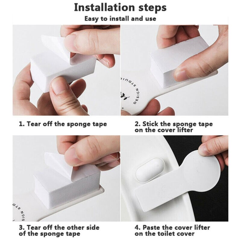 1Pcs Toilets Lid Handle Uncovery Flip Lid Toilet C... – Grandado