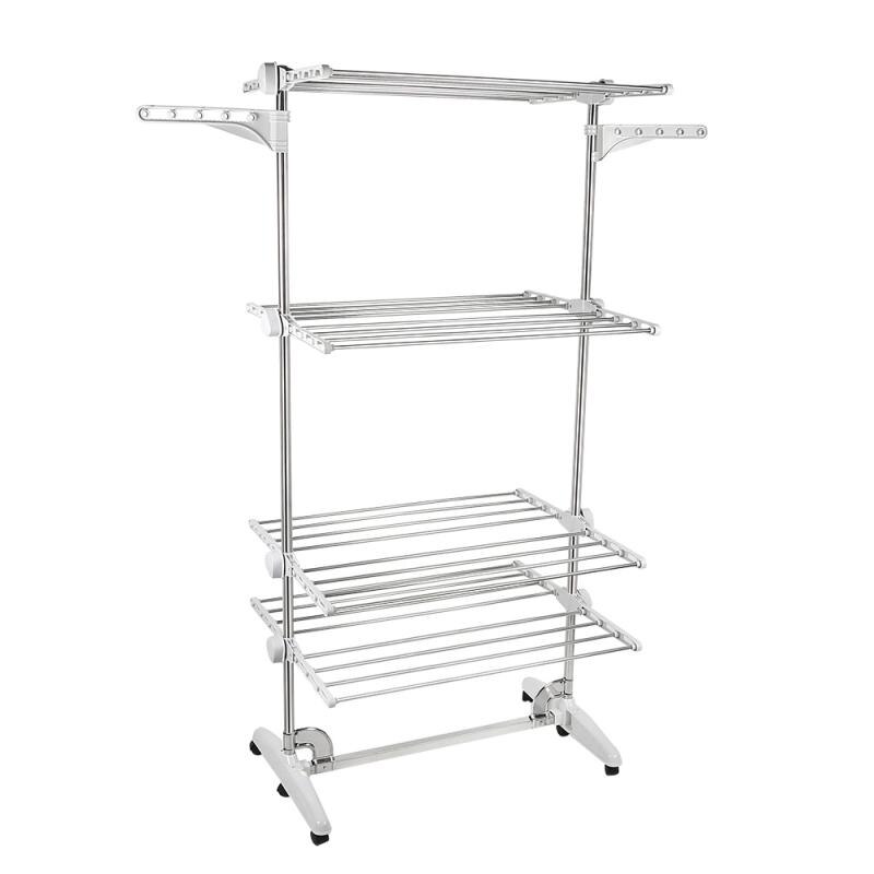 Outdoor Clothes Rack Foldable Vertical Dryer Movab... – Grandado