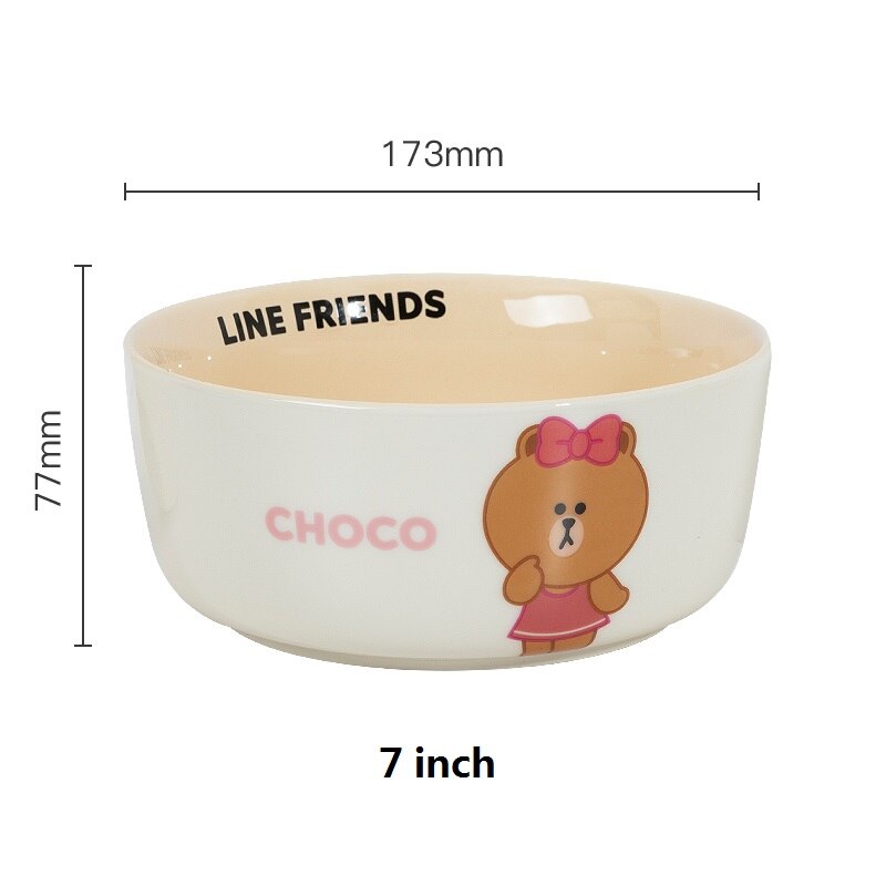7 inch Cartoon Animals instant noodles bowl cerami... – Grandado