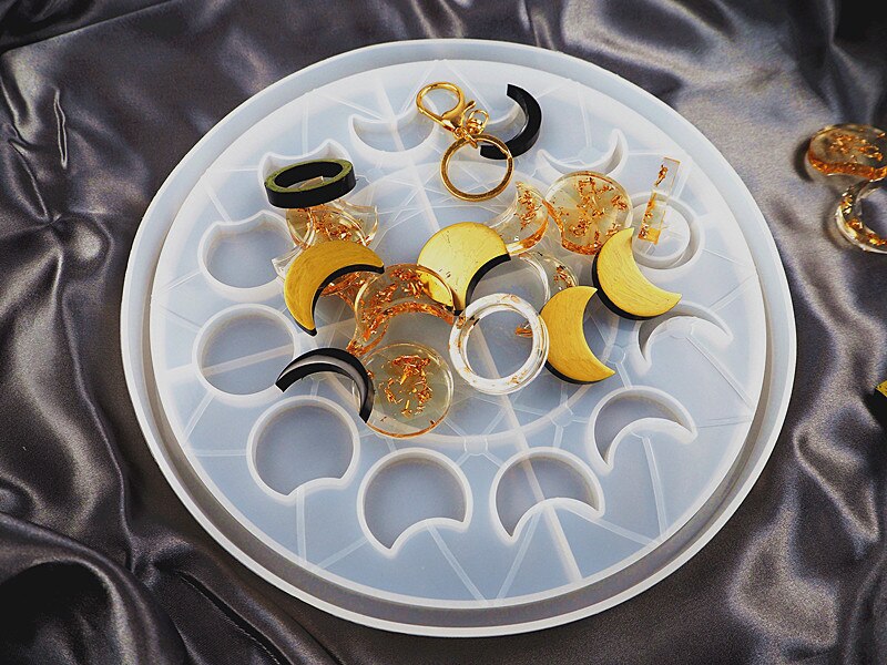 DIY Crystal Epoxy Mold Lunar Eclipse Moon Phase Or... – Grandado