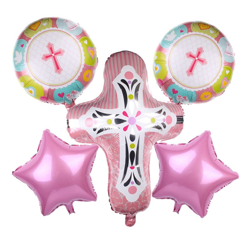 1pc Easter Cross Baptism Decor Foil Balloons Baby ... – Vicedeal