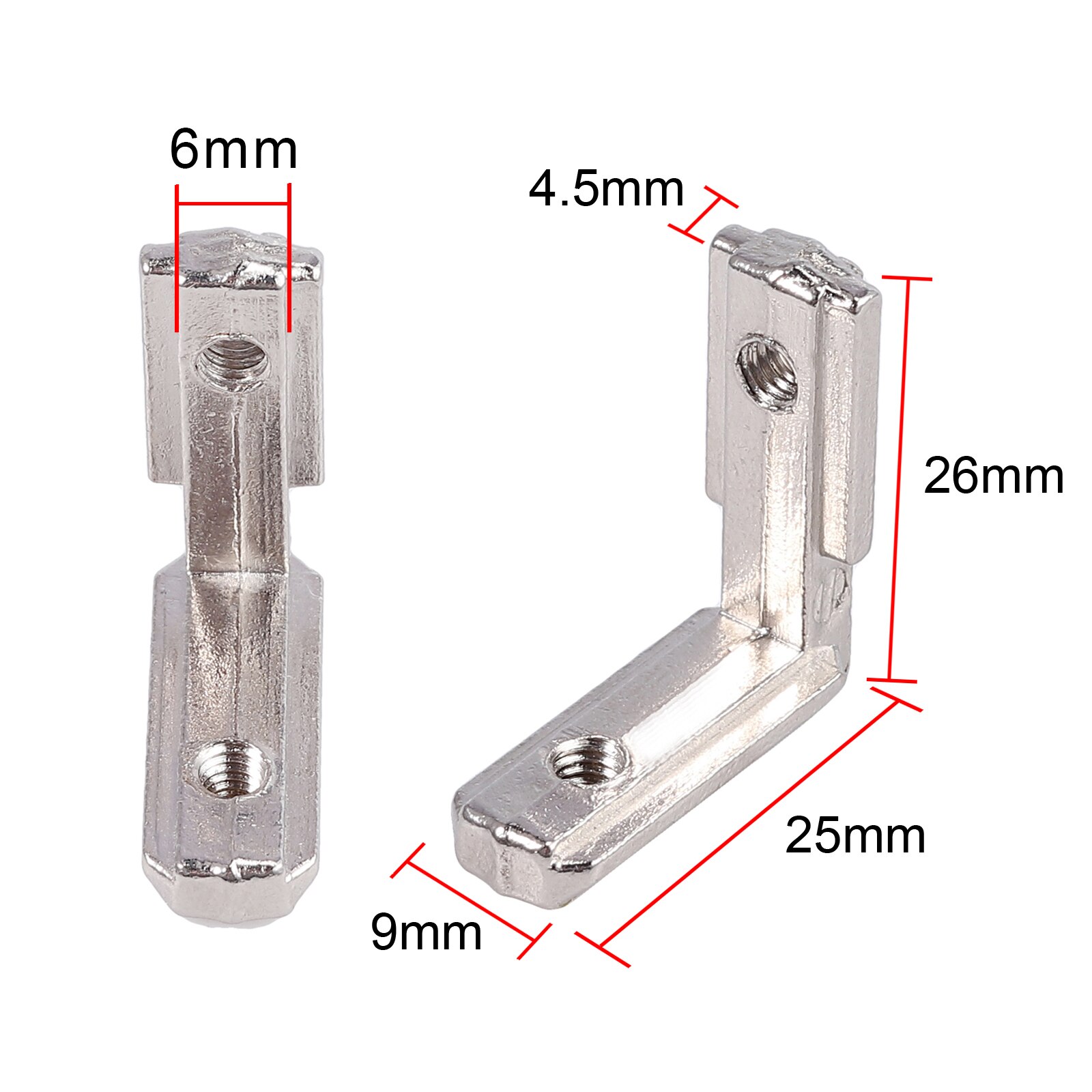 10Pcs T Slot Aluminum Profile 90 Degree Interior C... – Grandado