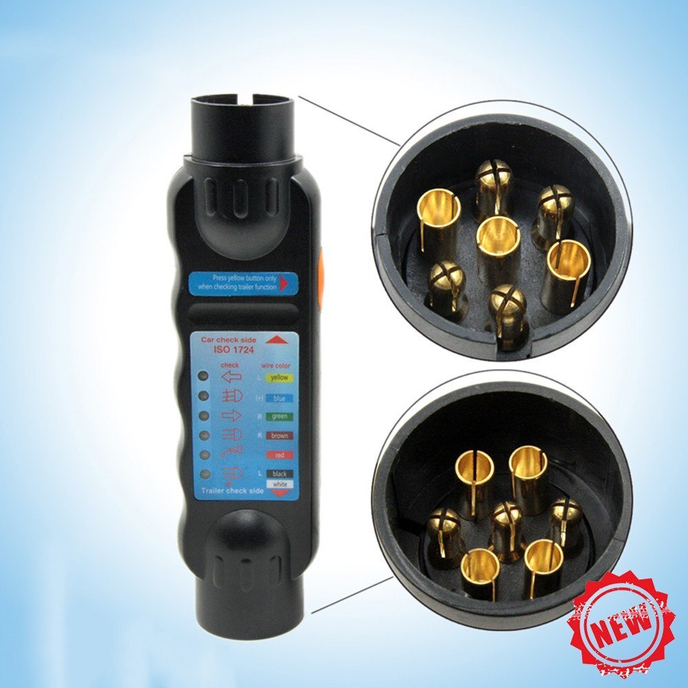 12V 7 Pins Car Truck Trailer Plug Socket Tester Wi... – Grandado