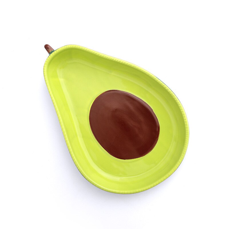 Avocado Plate Cute Ceramic Tableware Household Dis... – Vicedeal