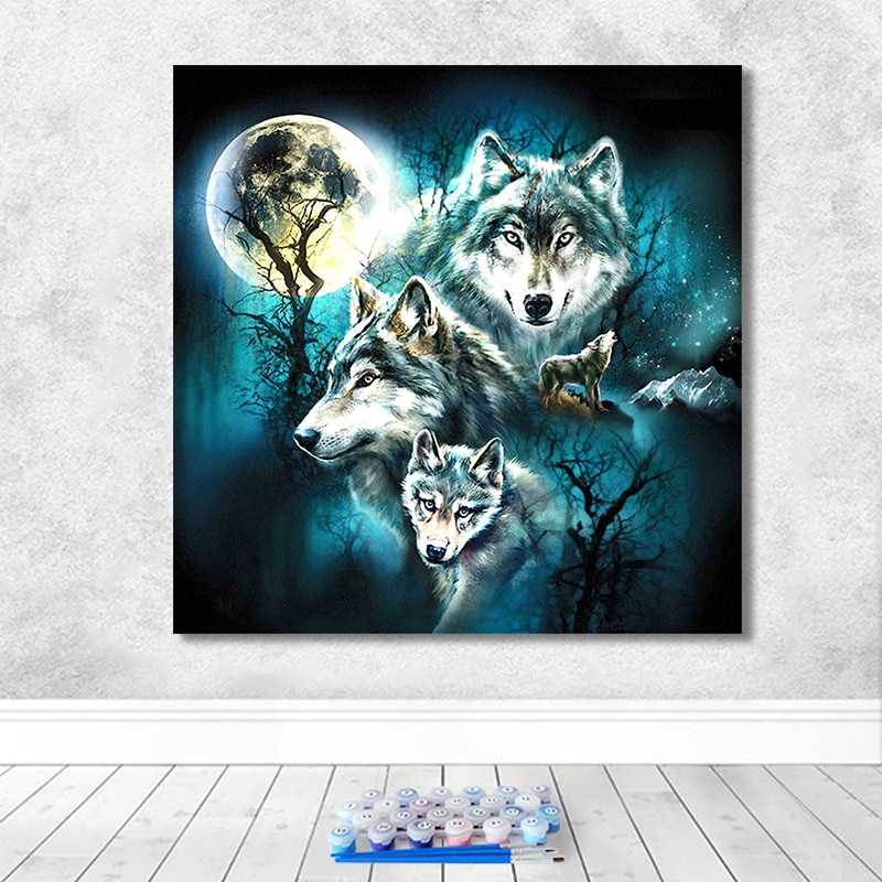 paint by number art painting by numbers Hand-paint... – Grandado