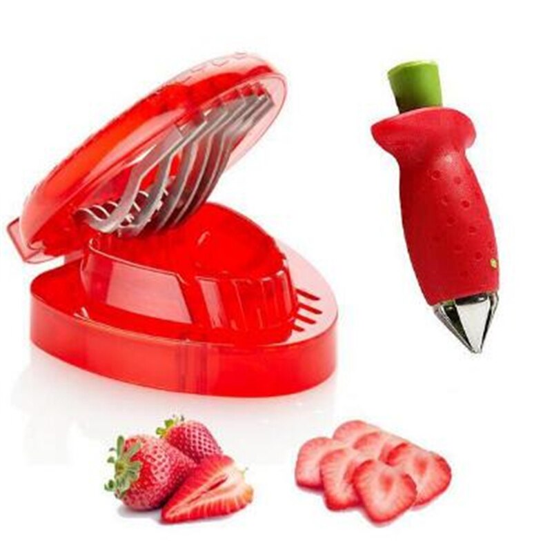 2pc/ Set Kitchen Fruit Gadget Tools Strawberry Sli... – Vicedeal