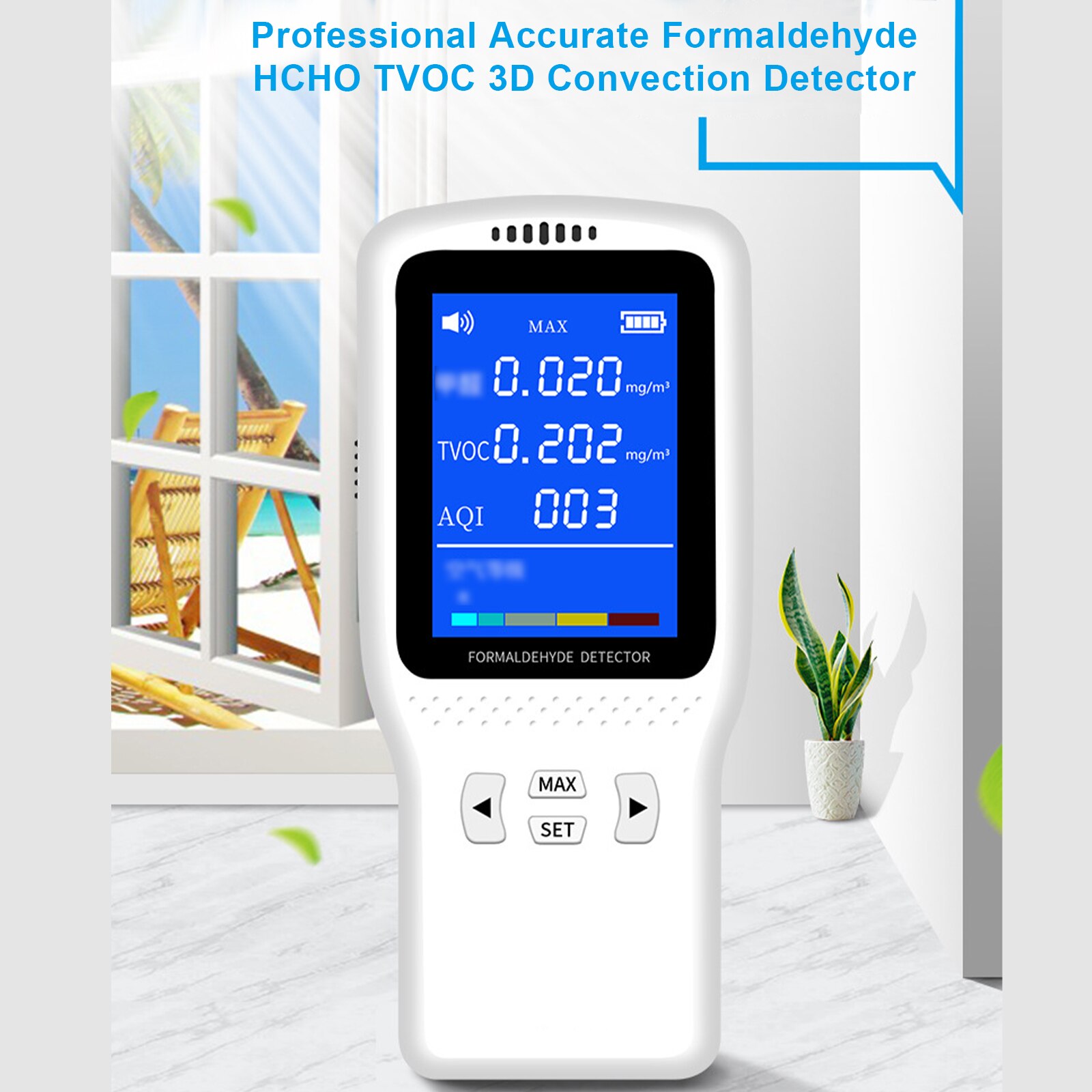 Multifunctionele Luchtkwaliteit Monitor Lcd Digita... – Grandado