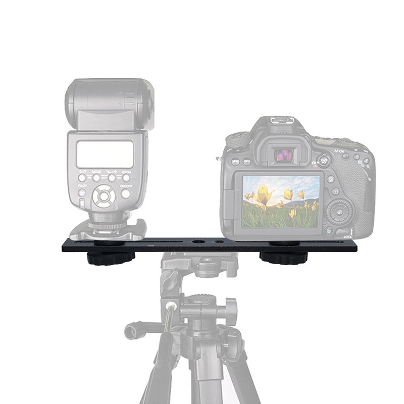 Draagbare Dual Flash Dubbele Bracket Shoe Bracket ... – Vicedeal