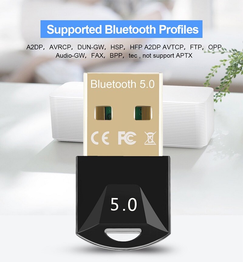 Wireless USB Bluetooth Adapter 5.0 for Computer Bl... – Grandado
