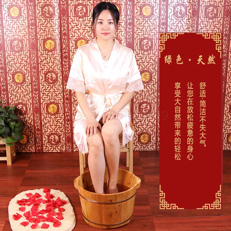 Cedar Foot Barrel Foot Bath Tub Solid Wood Basin F... – Vicedeal