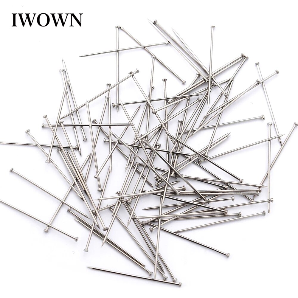 300Pcs 35mm Stainless Steel Sewing Pins Fine Satin... – Grandado