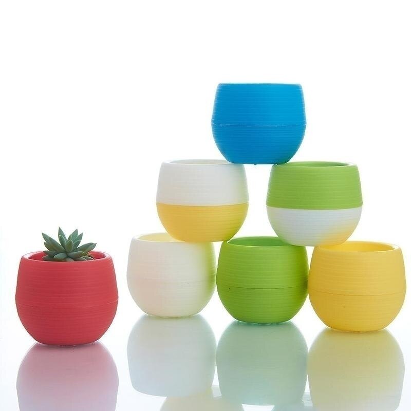 Small Cute Round Home Garden Office Decor Planter ... – Grandado